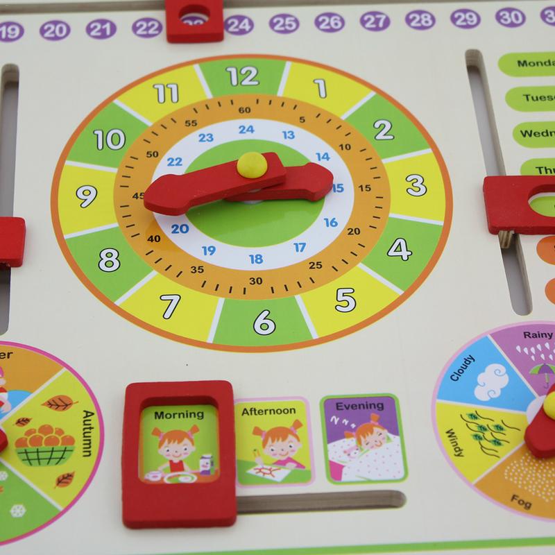 Clock Hanging Board Multi-Functional Training Cloc... – Grandado