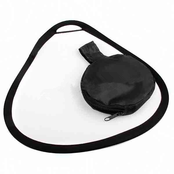 30cm 2 in 1 white Silver Handheld Triangle Portabl... – Grandado