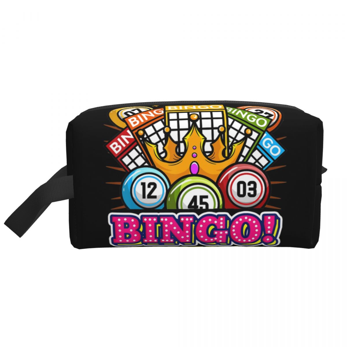 Travel Bingo Queen Toiletry Bag Cute Best Play Bin... – Grandado