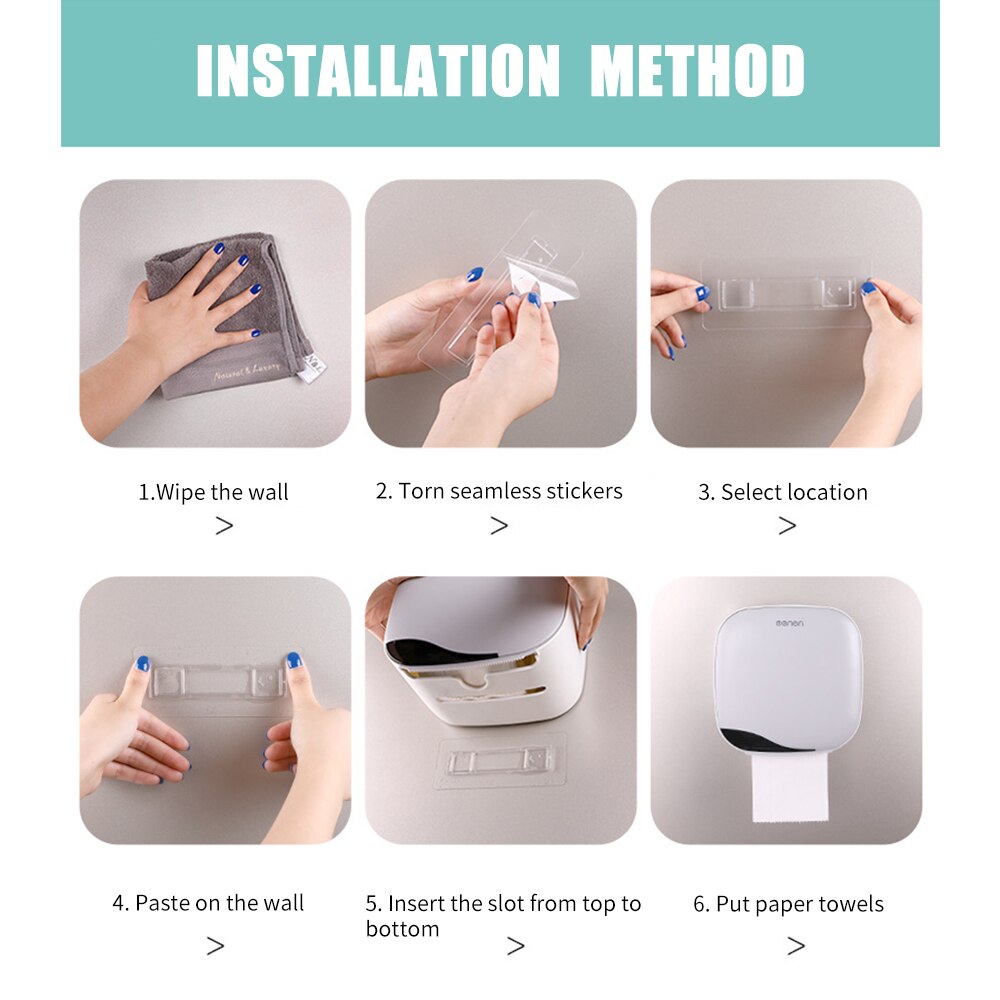 Toilet Paper Holder Bath Toilet Plastic Tissue Box... – Vicedeal