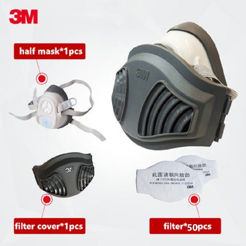 Mascarilla Industrial de media cara con respirador... – Grandado