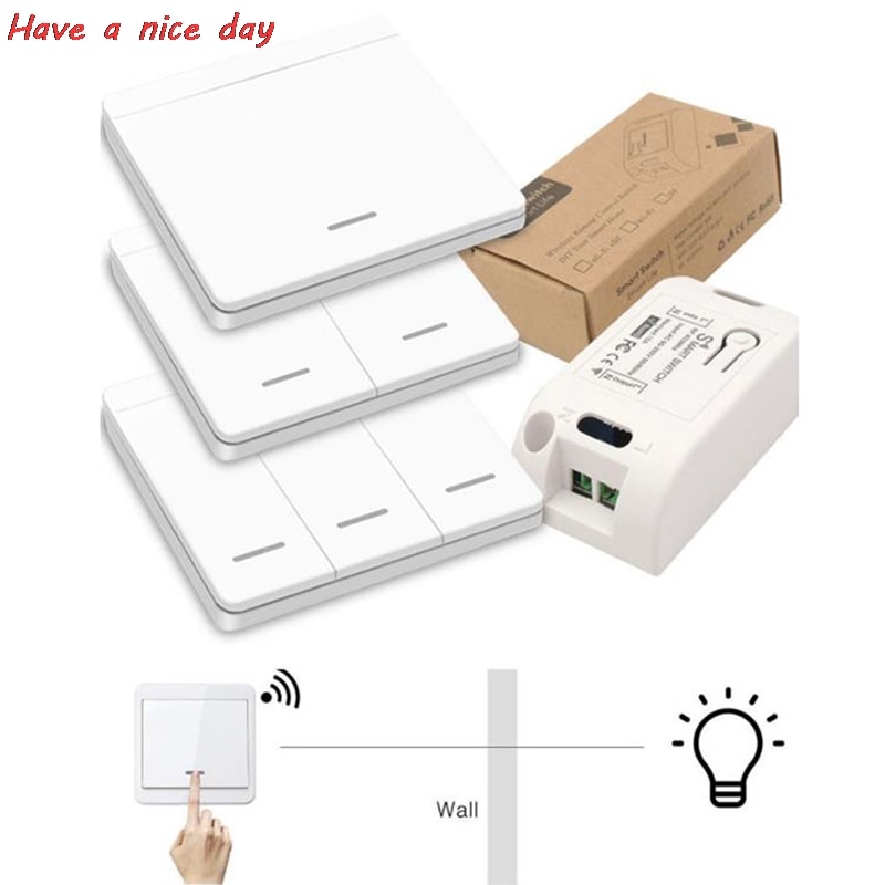 Wall Switch 433Mhz Wireless Wall Panel Transmitter... – Grandado