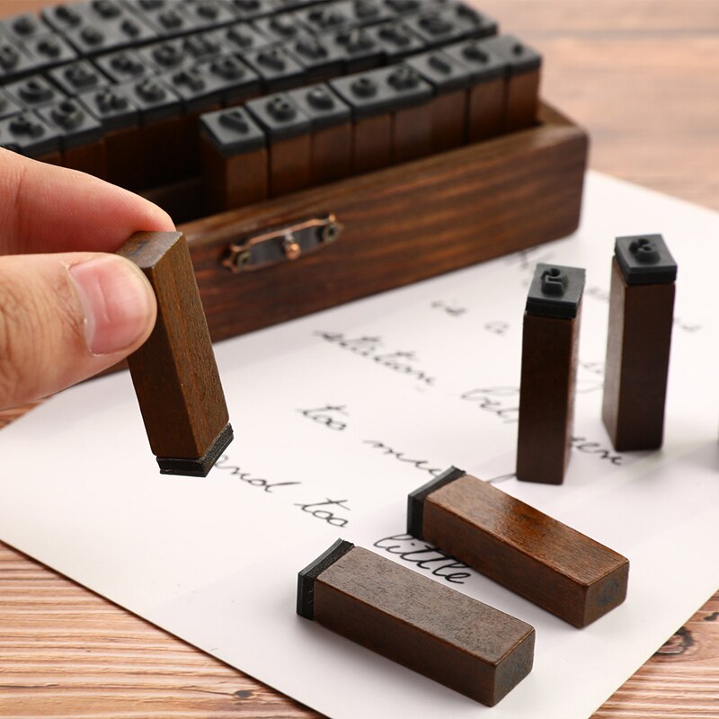 Multiple Vintage Trend Series Wooden Journal Stamp... – Grandado