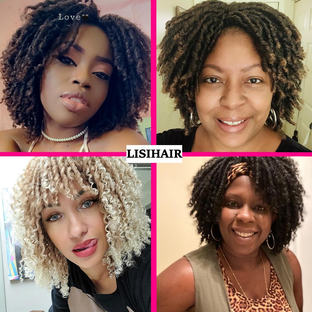 LISIHAIR Dreadlock Crochet Twist Hair Wig Short Bo... – Vicedeal