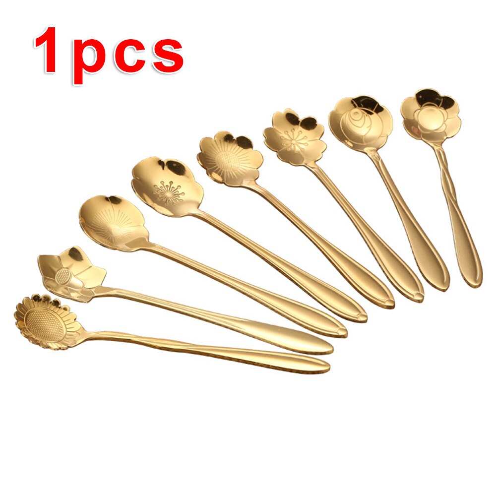 Stainless Steel Long Handle Teaspoons Dessert Coff... – Vicedeal