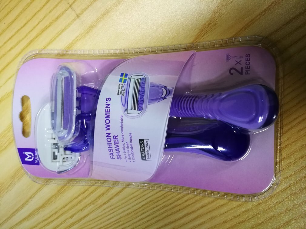 4 Layer Ladies Razor 2 Sticks Safety Razor Shaver ... – Vicedeal