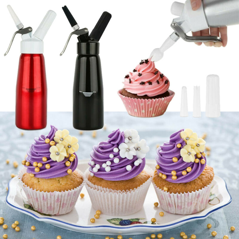 250mL Aluminum Whipped Dessert Cream Dispenser Alu... – Vicedeal