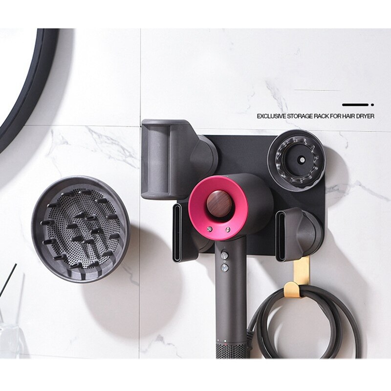 Hair Dryer Holder Aluminum Hair Dryer Rack For Dys... – Grandado