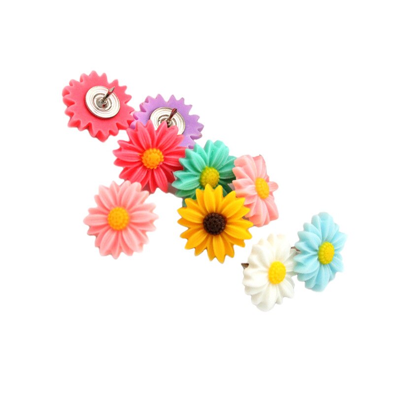 Cute Steel Push Pins 30pcs, Daisy Flower Steel Hea... – Grandado
