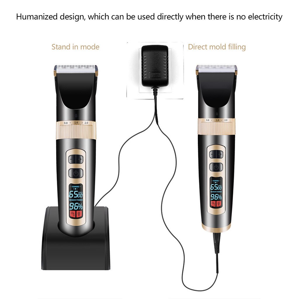 Rechargeable Barber Cordless Hair Clippers Electri... – Vicedeal