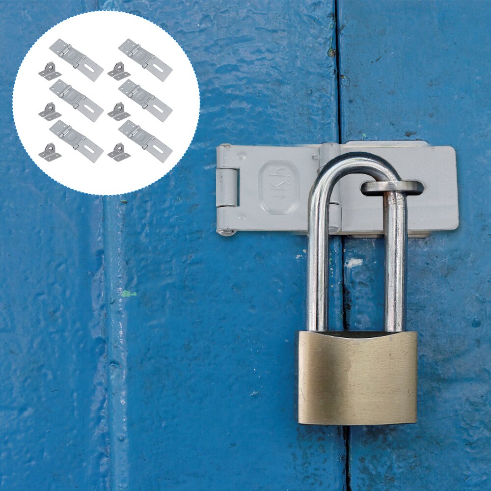 6 Pcs Door Locks Hasp Iron Safety Padlock Clasp Hi... – Grandado