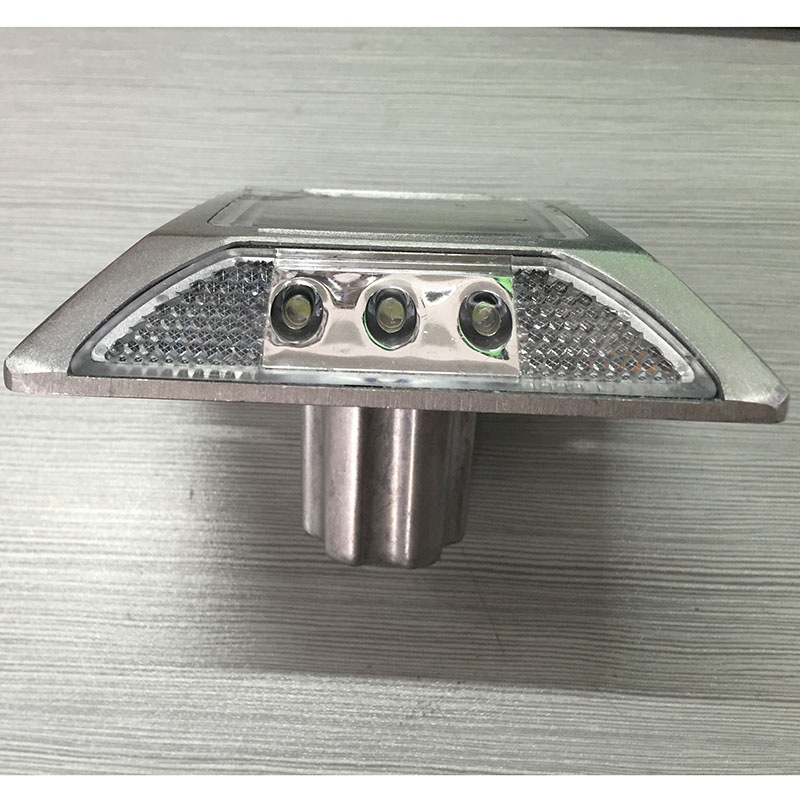 white color LED aluminum cat eye solar energy road... – Grandado