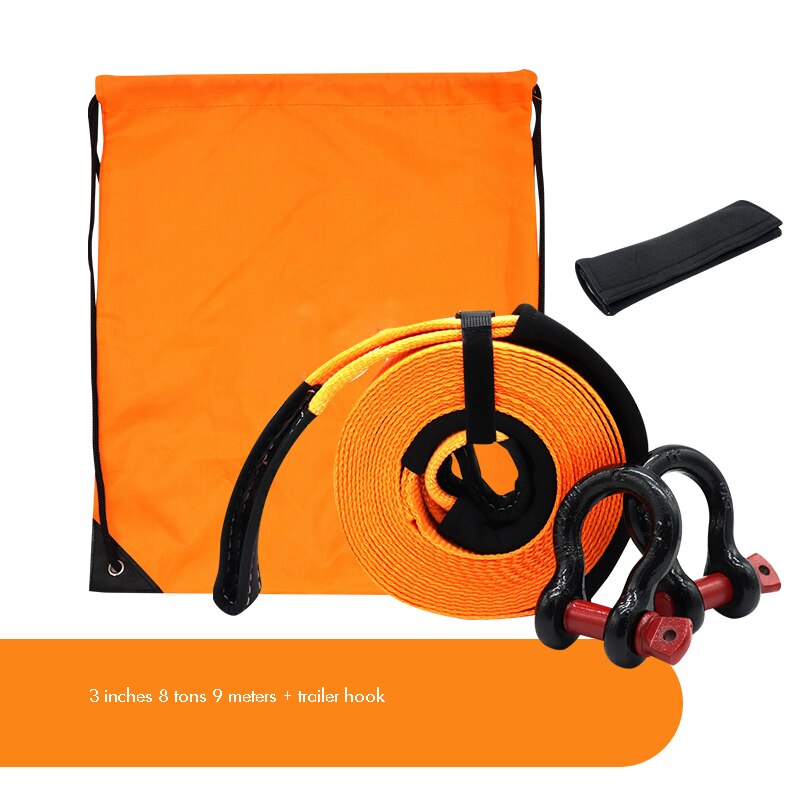 Tow Strap Recovery Strap Kit 2 Inchx 5m, 3Inchx 9M... – Vicedeal