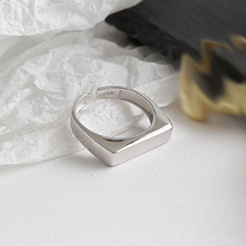 Minimalist Opening Rings Korean Simple Geometric R... – Vicedeal