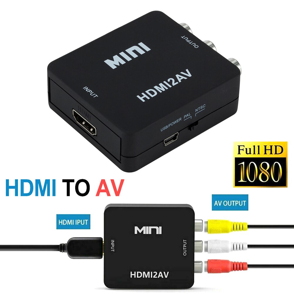 AV2HDMI RCA AV/CVSB L/R Video a HDMI-adaptador AV ... – Grandado