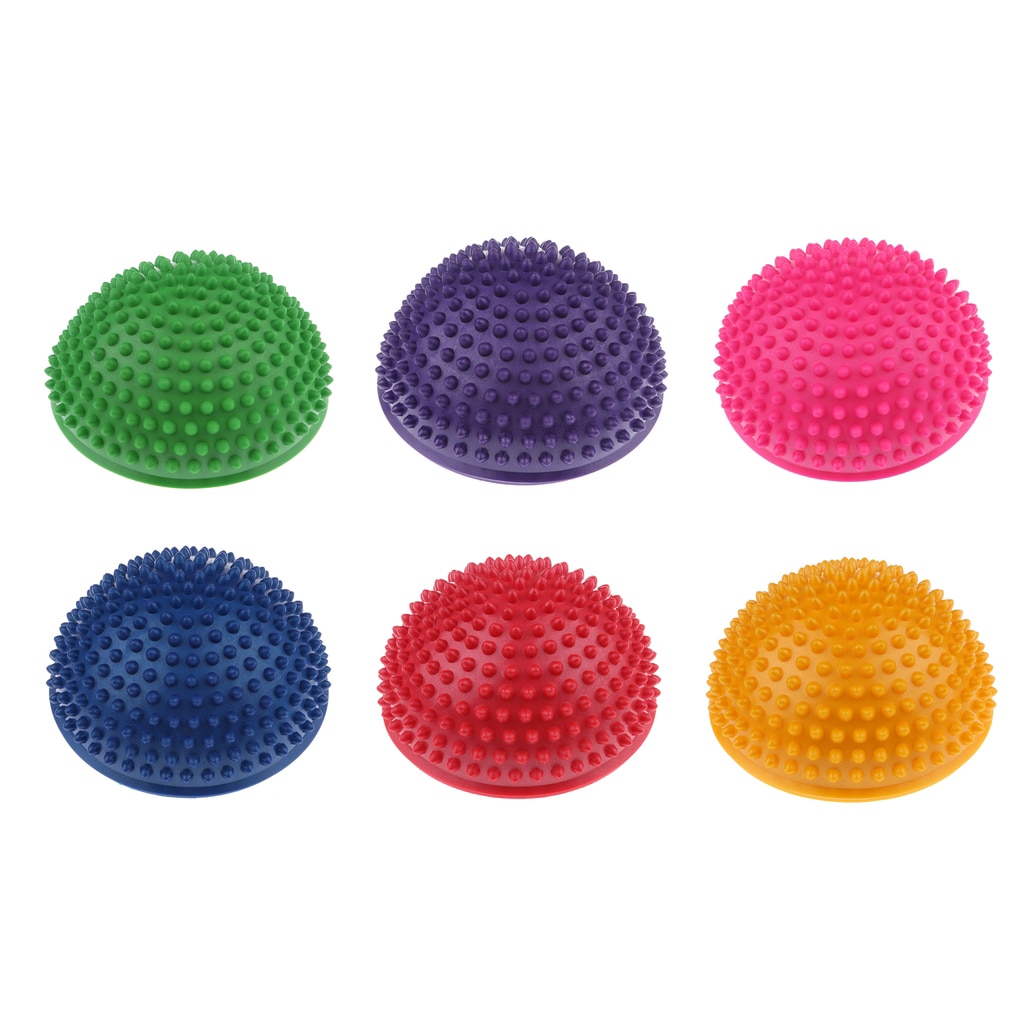 6 Pieces Hedgehog Styled Balance Pod Half Ball Phy... – Grandado