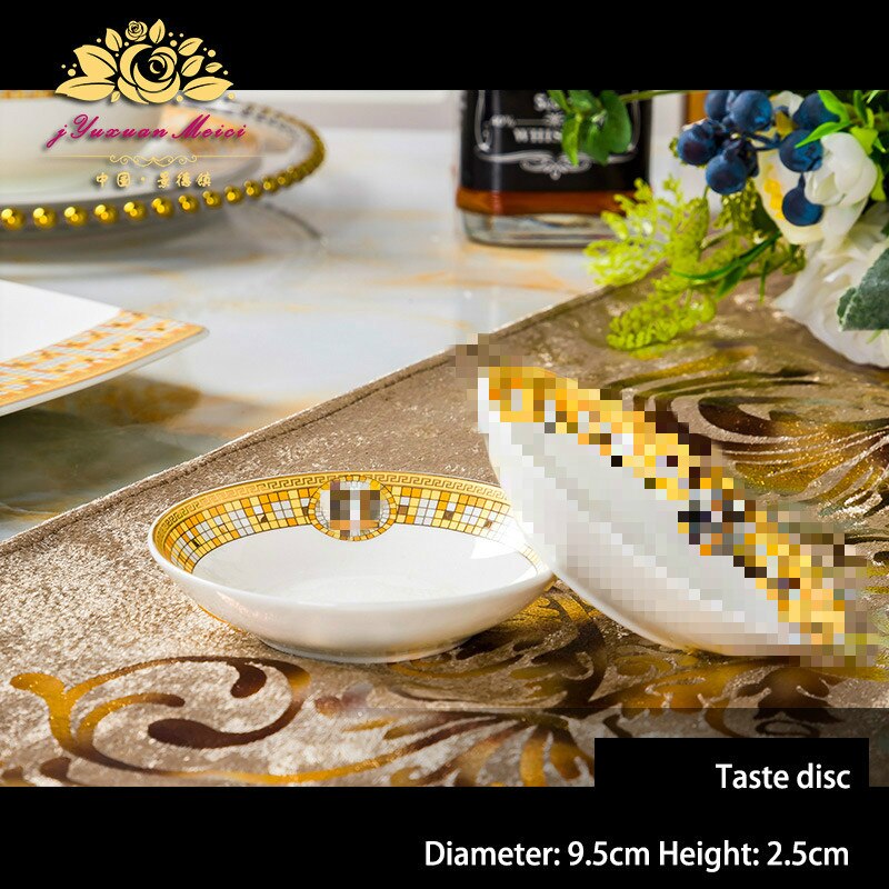 A European Tableware Disc Bone Porcelain Tableware... – Grandado