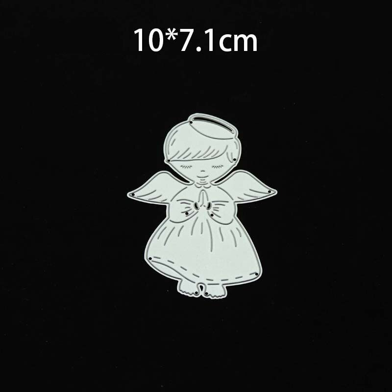 Girl Boy Angel Frame Dies for Card Making Metal Cu... – Grandado