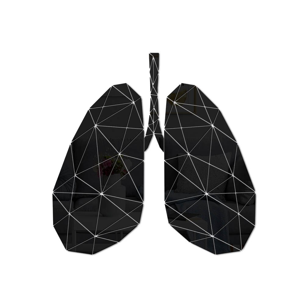 Lung Anatomy Acrylic Mirror Wall Art Sticker Alveo... – Vicedeal
