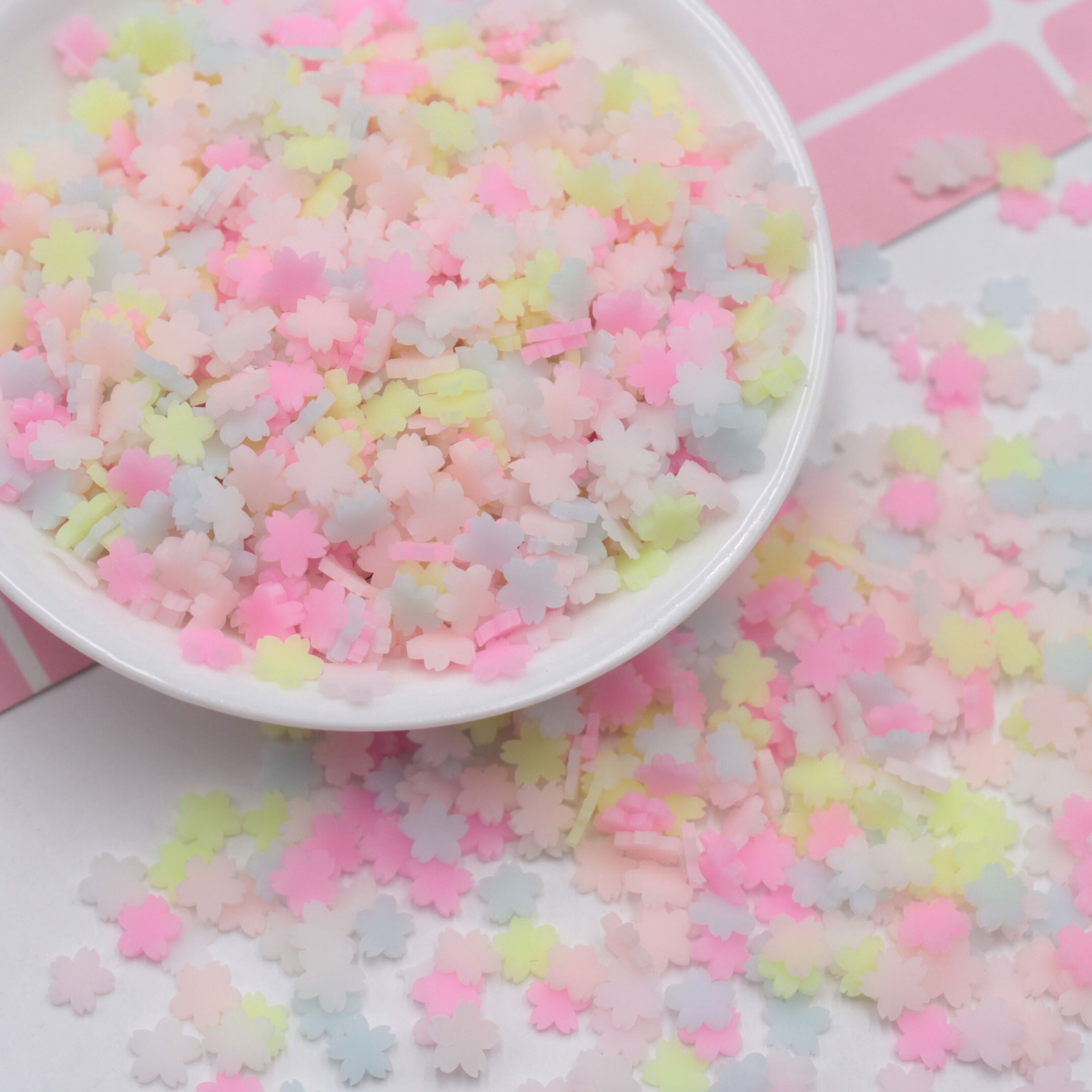 100g/Lot Cherry Blossom Slices Polymer Clay Sakura... – Vicedeal