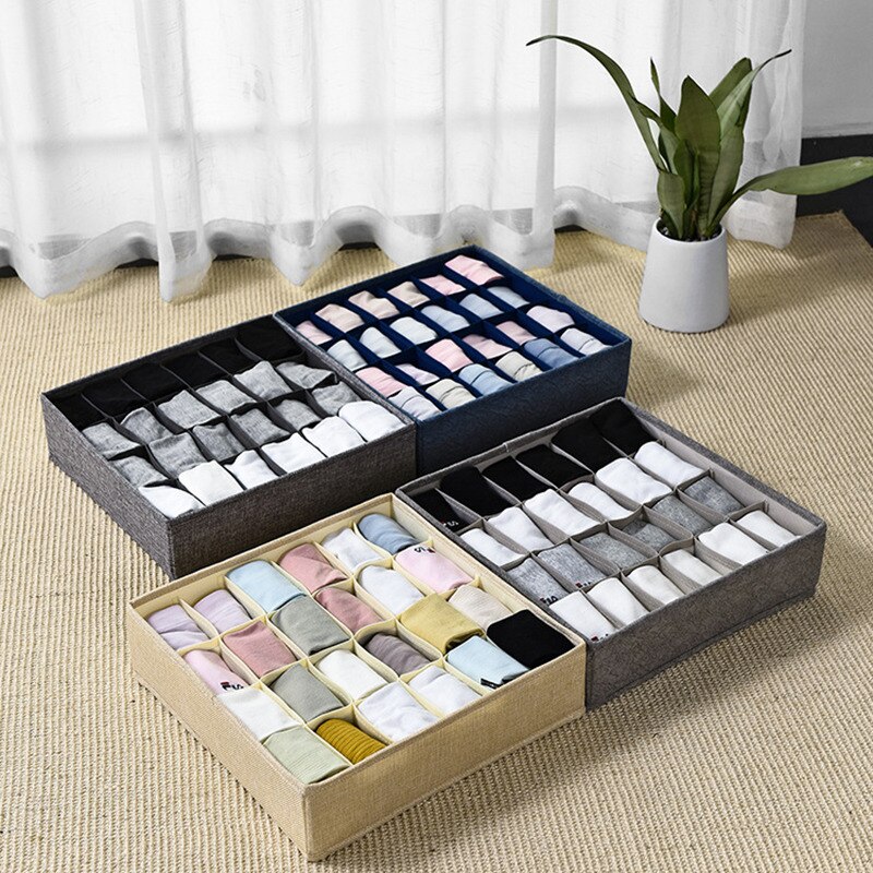 24 Grids Divider Boxes For Underwear Socks Organiz... – Vicedeal