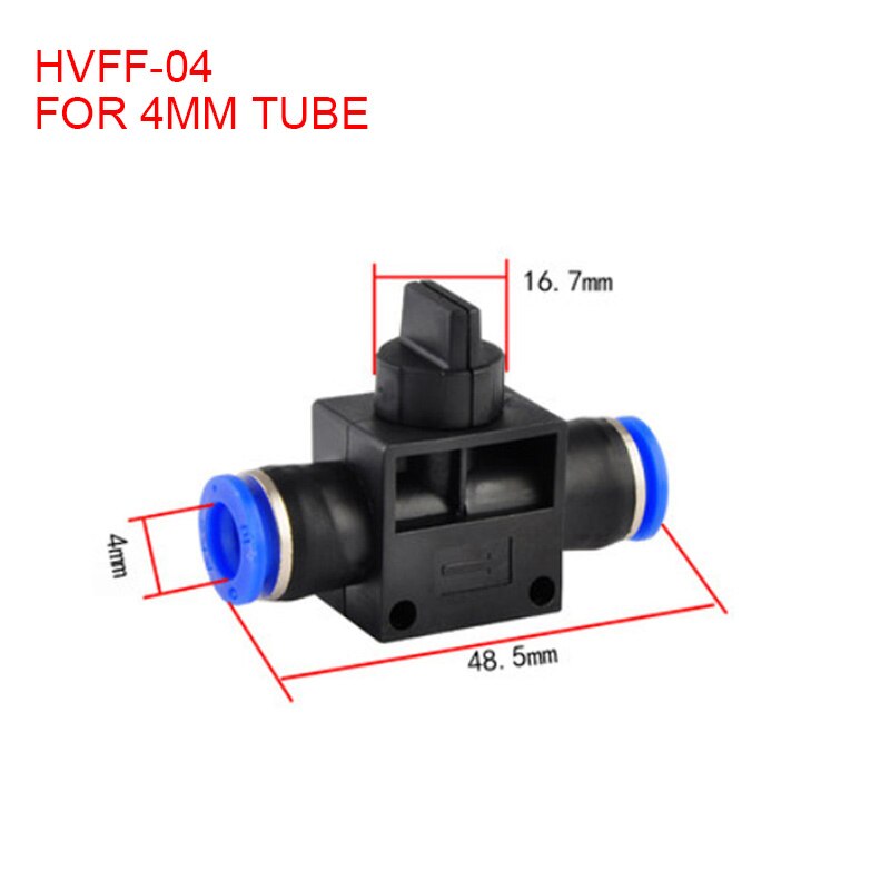 Hvff Pnuematic Fittings 4/6/8/10/12Mm Air Tube Sla... – Grandado