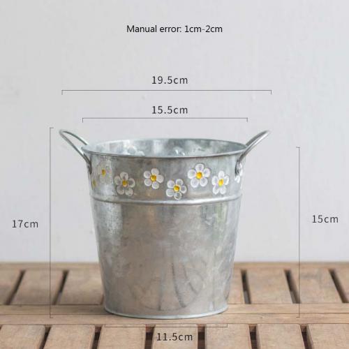Portable Embossed Wrought Iron Dried Flower Pot Va... – Grandado