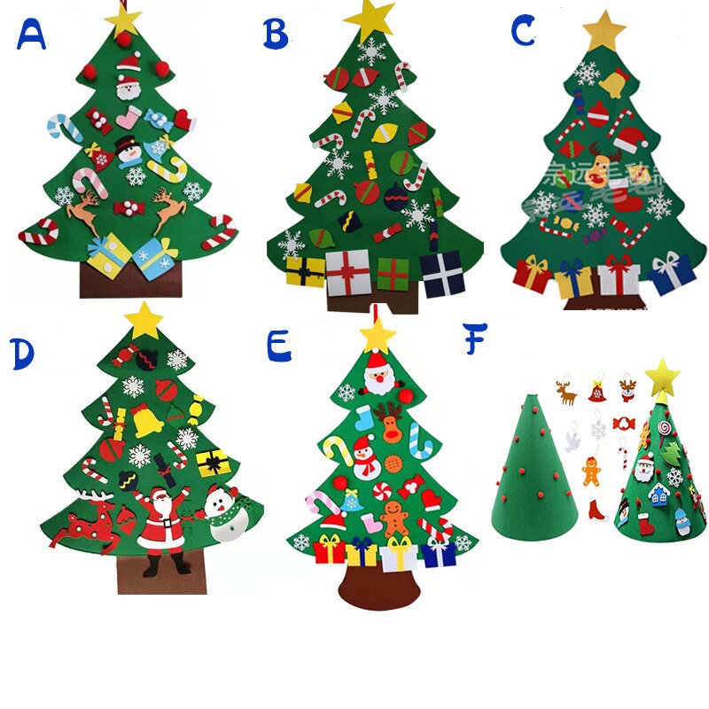 DIY Felt Christmas Tree Decor Santa Claus Kids Toy... – Grandado