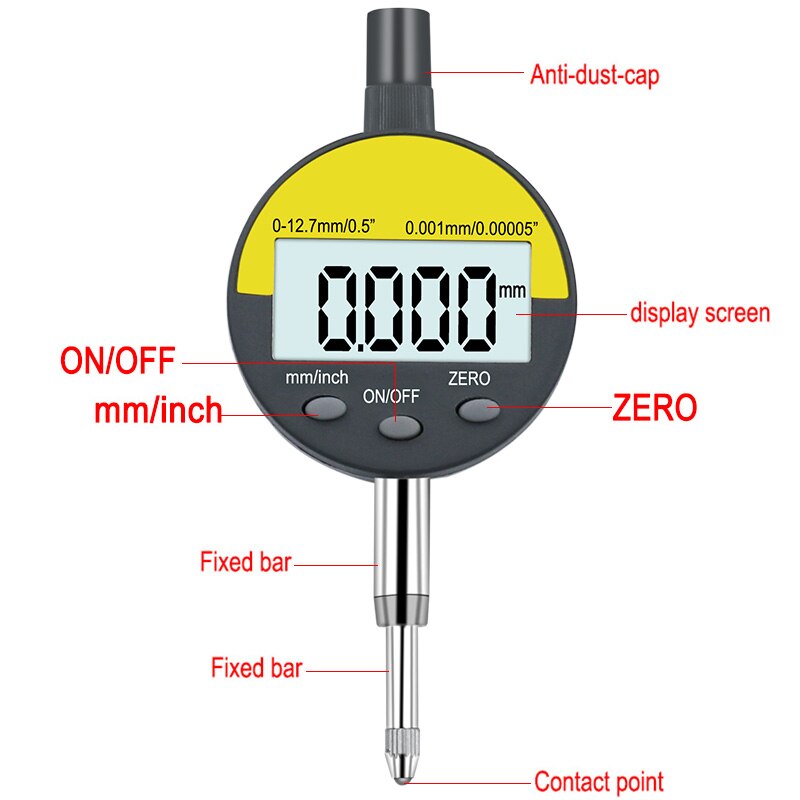 0.001mm Electronic Micrometer 0.00005" Digital Mic... – Grandado