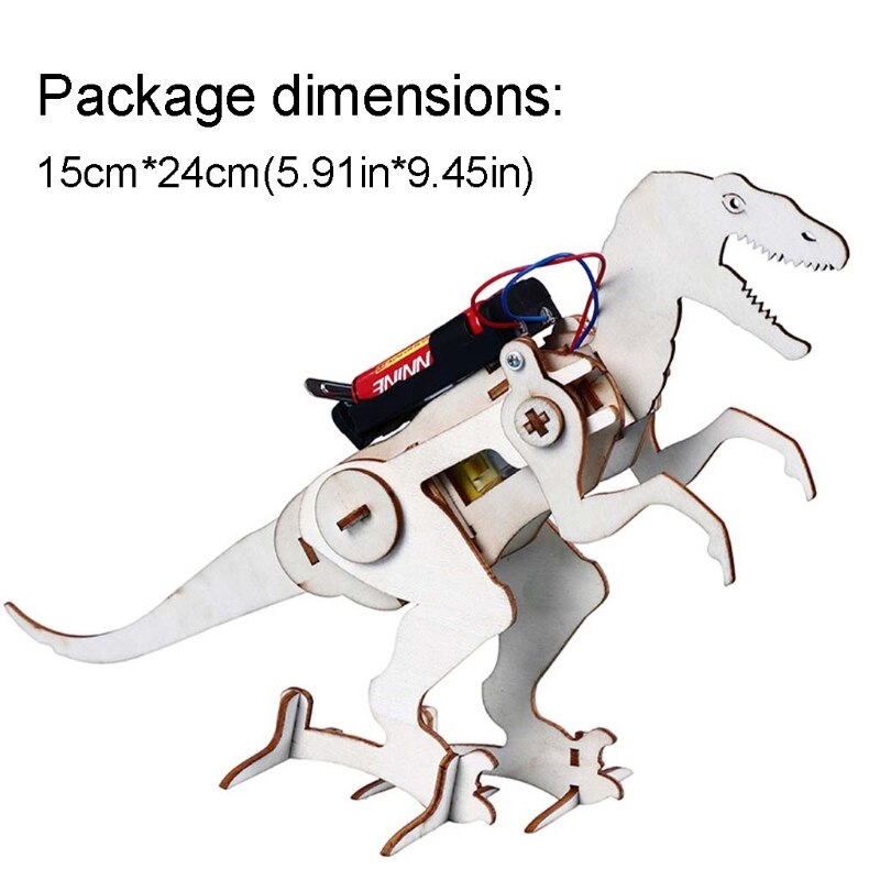 Wooden Electric Small Brachiosaurus Model DIY Scie... – Vicedeal