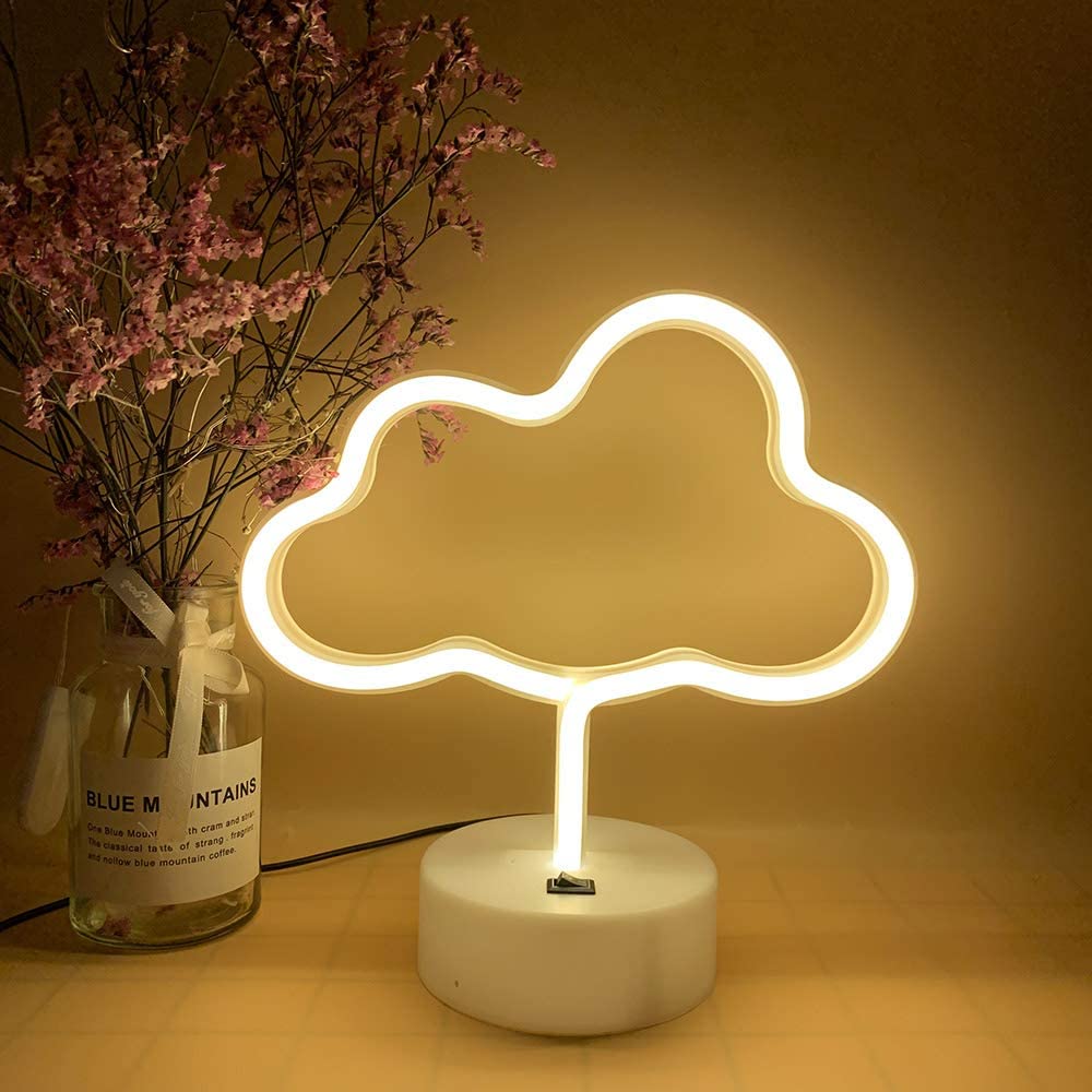 Cloud Shape Neon Lights LED Cloud Decor Neon Signs... – Grandado