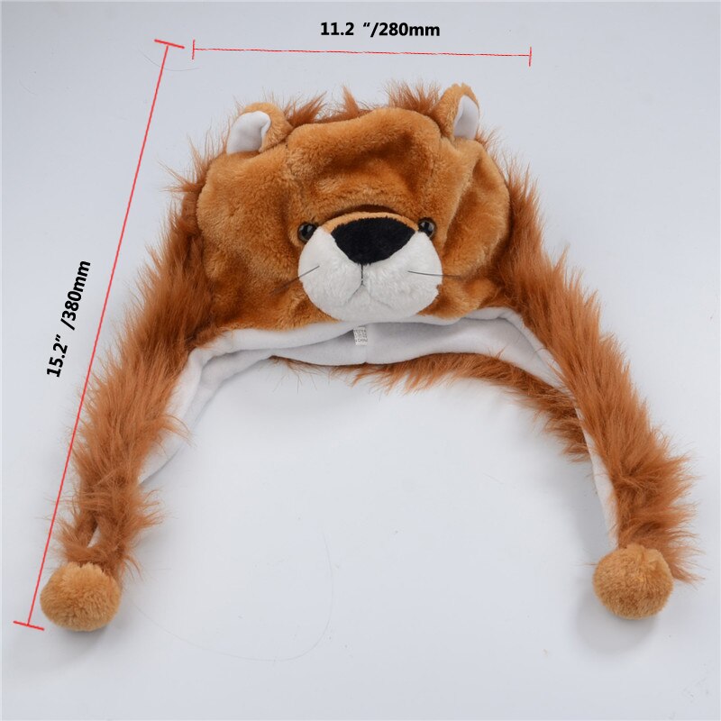 Novelty Animal Lion Hat Cosplay Cap Unisex Fit Adu... – Grandado