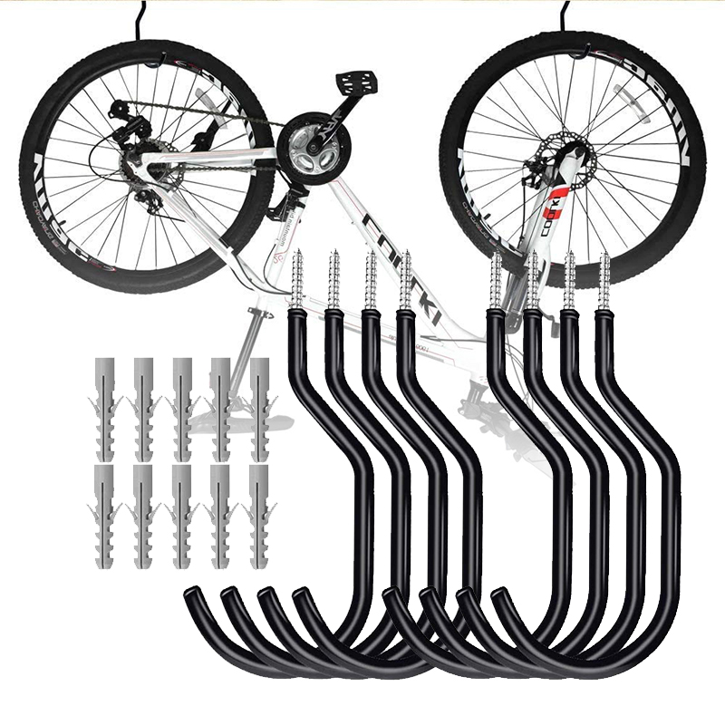 10 Pack Bike Hanger Indoor Opslag Haak Rack Fiets ... – Grandado