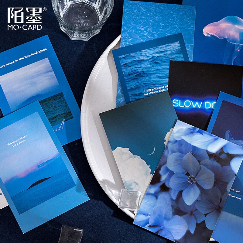30 Sheets/Set Another kind of blue Postcards Greet... – Grandado