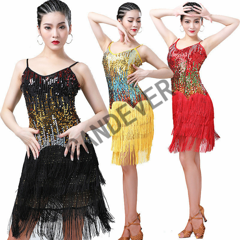 Women Ladies V Neck Sleeveless Sparkling Sequin Ta... – Grandado