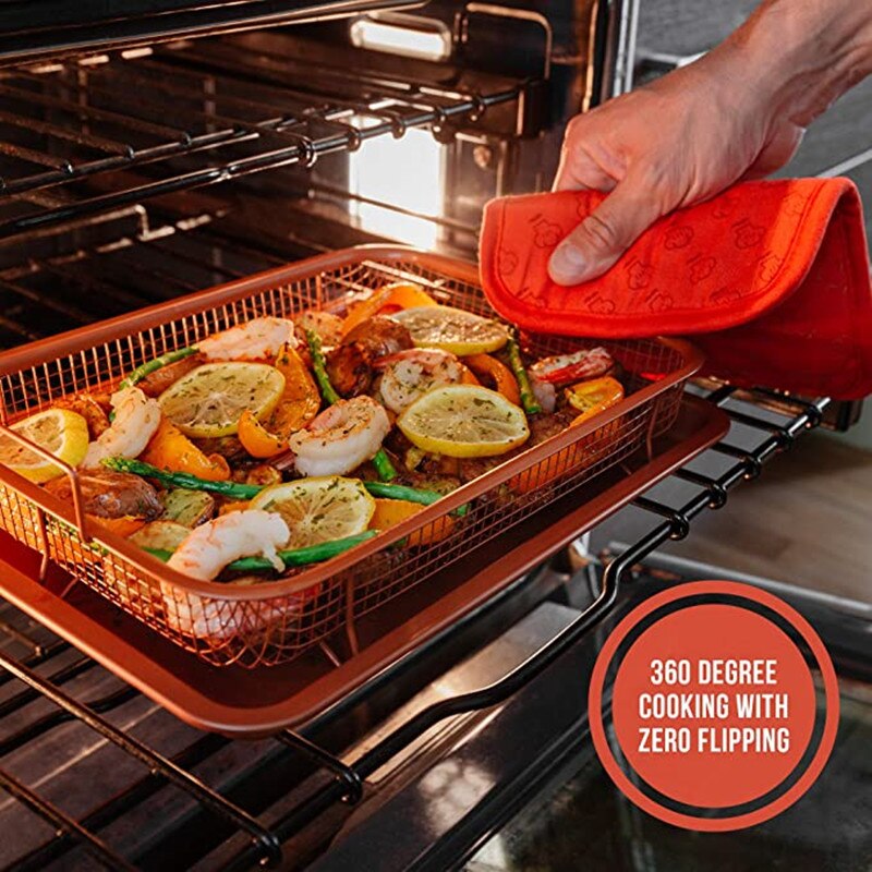 Copper Baking Tray Oil Frying Baking Pan BarBecue ... – Grandado