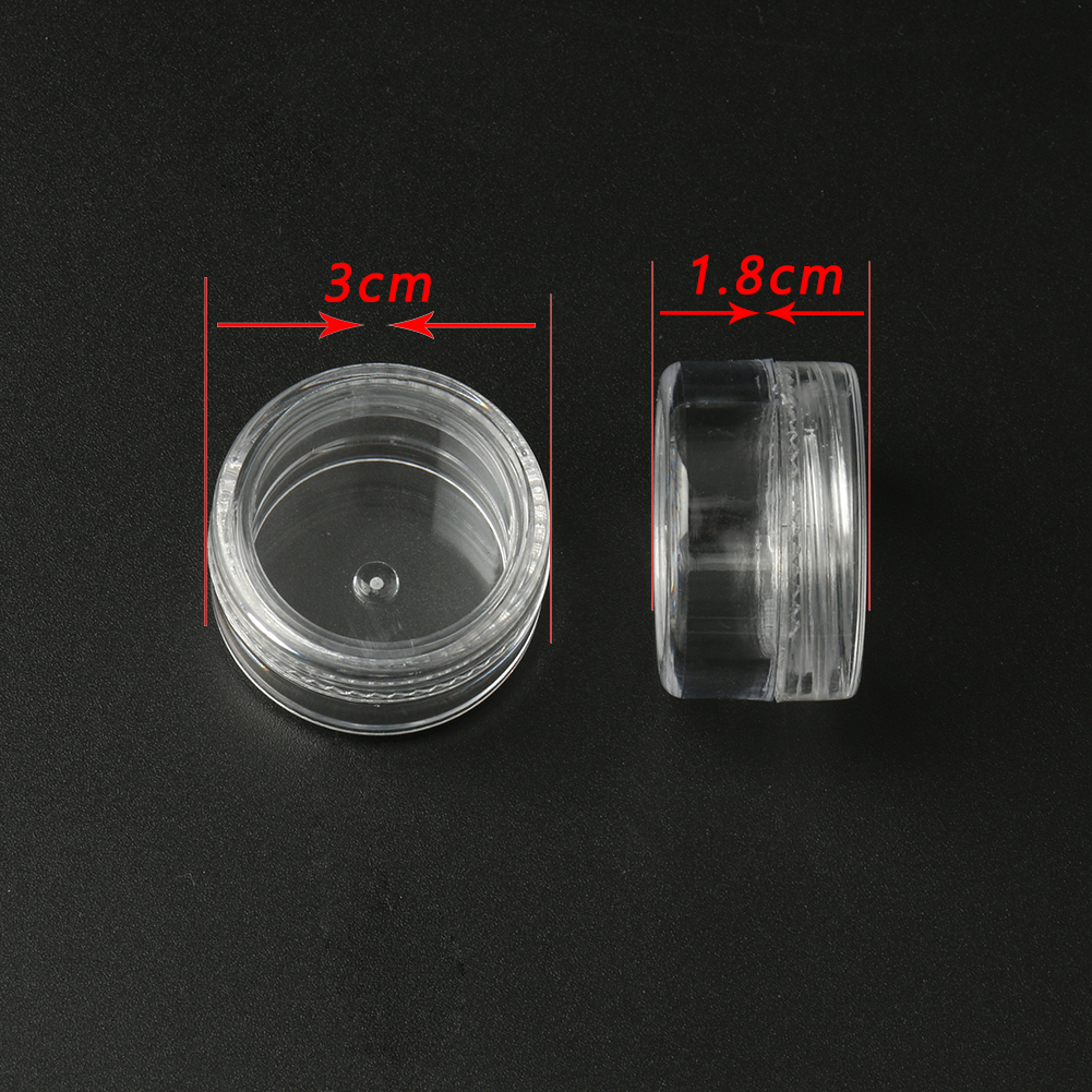 4pcs Plastic Storage Box Transparent Small Round C... – Grandado