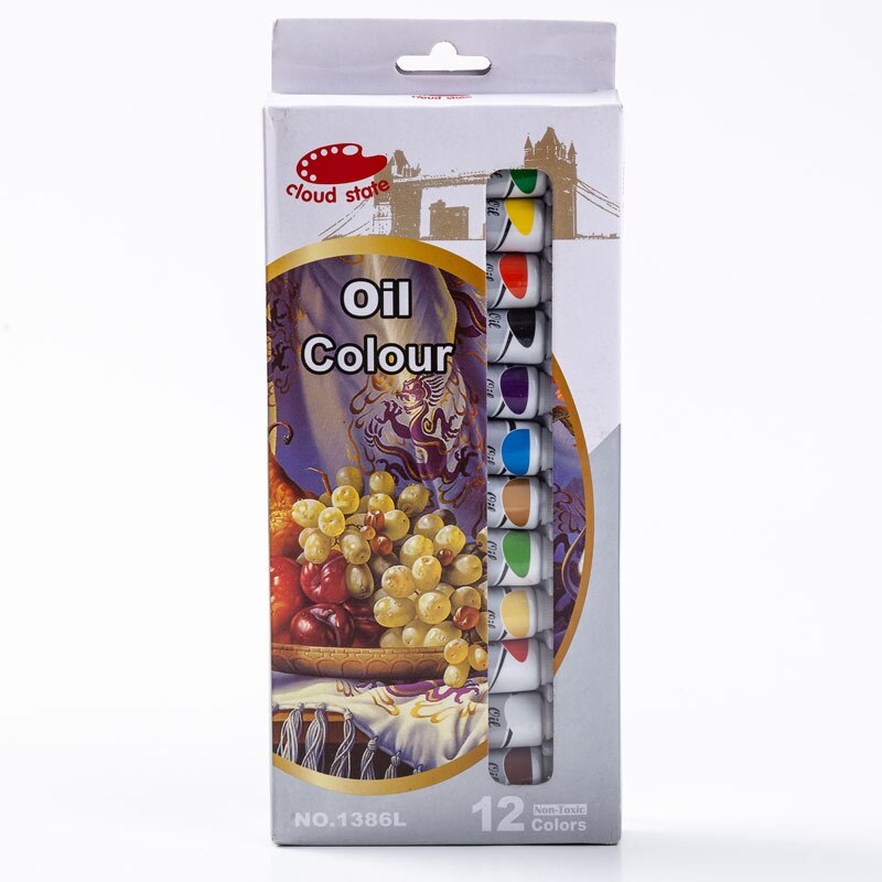 DIY 12-color/12ml Acrylic Oil Painting Watercolor ... – Grandado