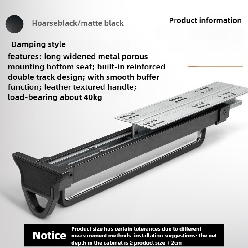 Closet shallow closet Slide rail retractable hange... – Grandado