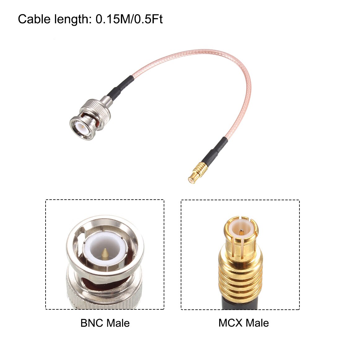 Uxcell Bnc Male Naar Mcx Mannelijke RG316 Low Loss... – Vicedeal