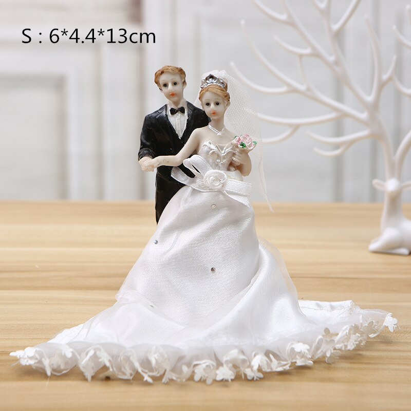 VILEAD 13cm 23cm Resin Wedding Couple Doll Figurin... – Grandado