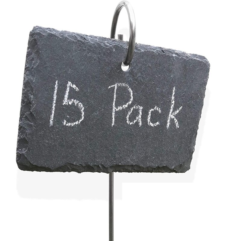 Slate Plant Labels Garden Plant Markers Herb Label... – Grandado