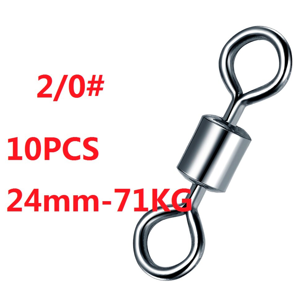 50Pcs Bearing Swivel Solid Ring Vissen Connector 8... – Grandado