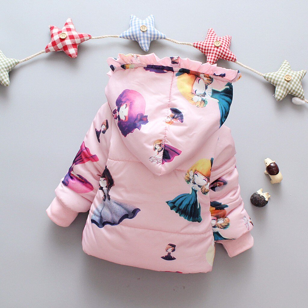Children Kids Girls Winter Warm Cartoon Printed Bu... – Vicedeal