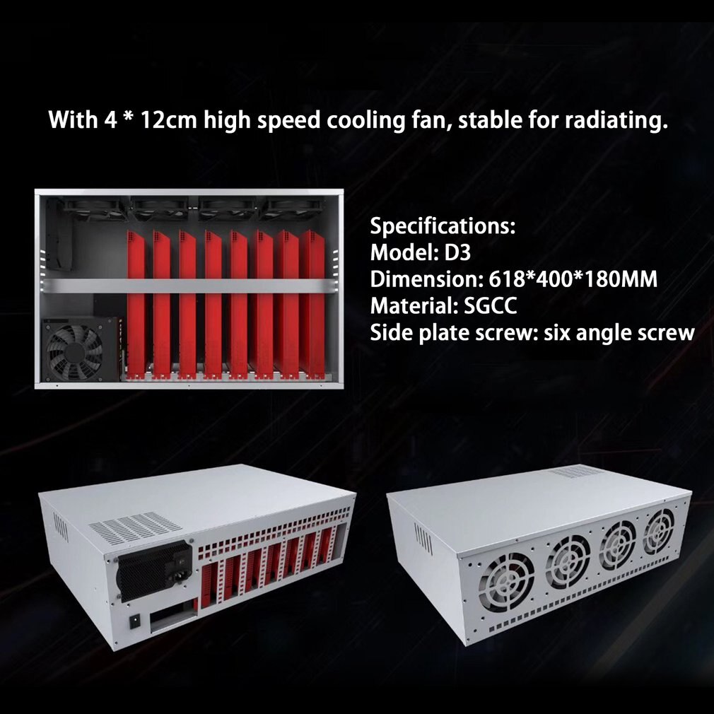 8 Graphics Server 4 Generation Mining Machine Chas... – Vicedeal