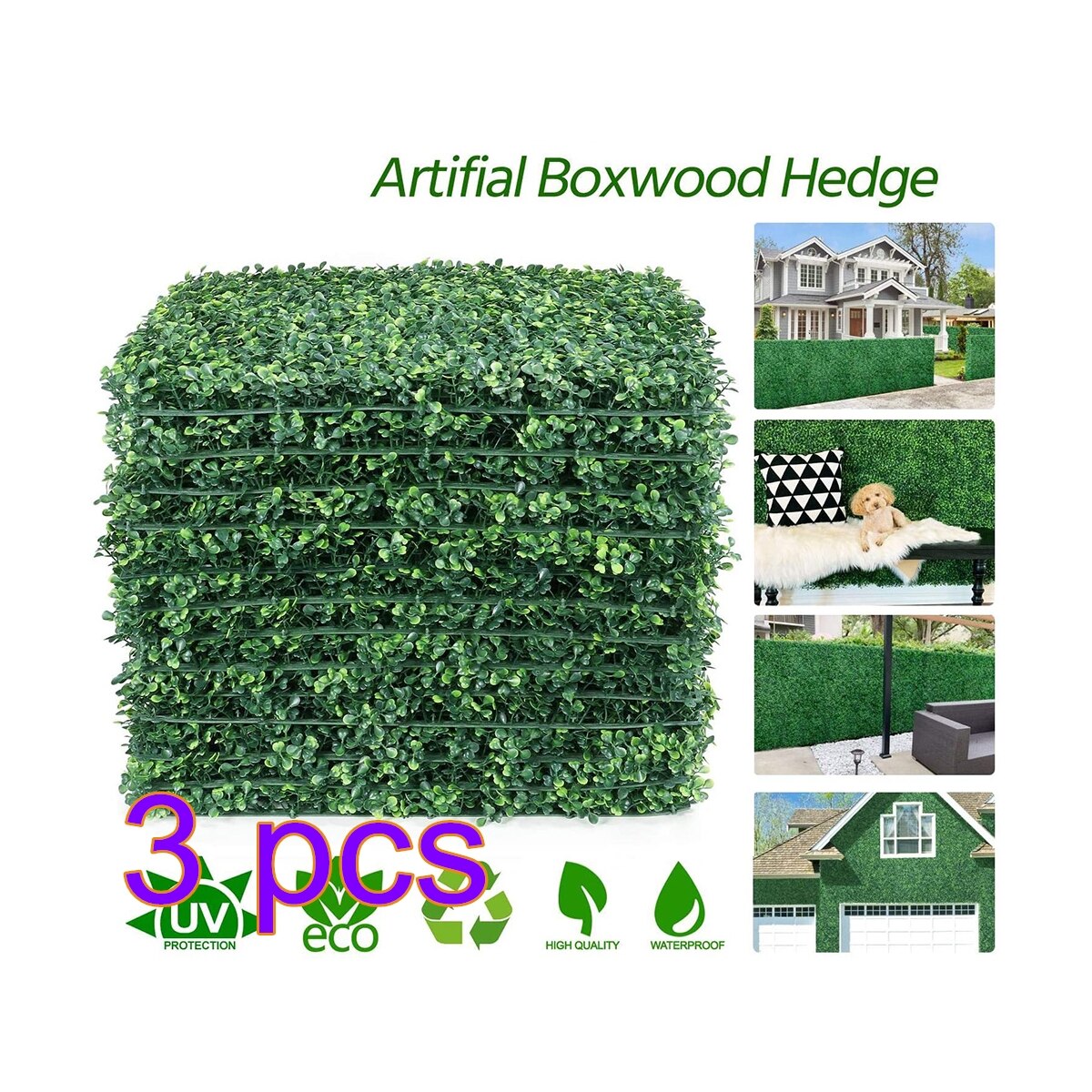 40x60cm Artificial Grass Plant Lawn Panels Wall Fe... – Grandado