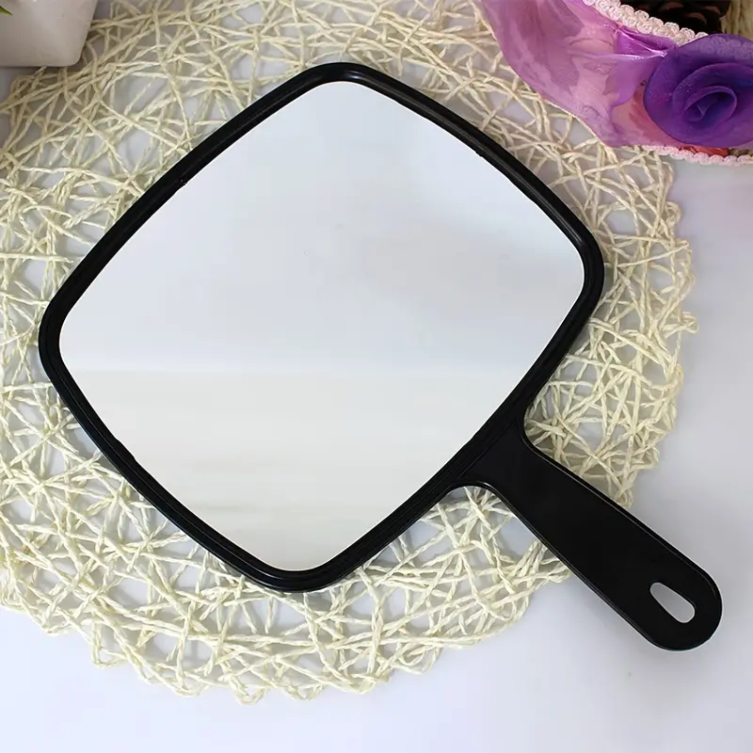 Large Distortion-Free Hand Mirror for Makeup with ... – Grandado