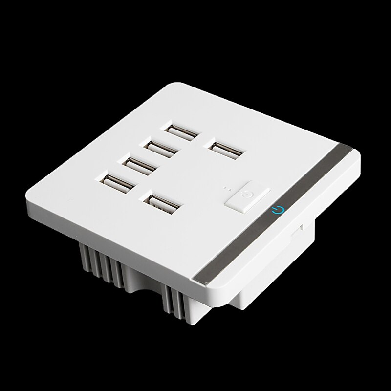 3.4A 6 Port USB Wall Charger Outlet Power Receptac... – Grandado