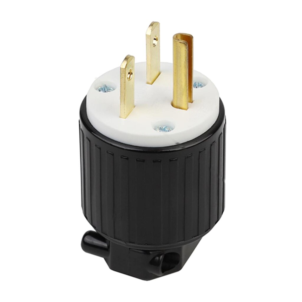 NEMA LK7615P 6-15P Grounding Locking Plug, 15A 250... – Vicedeal