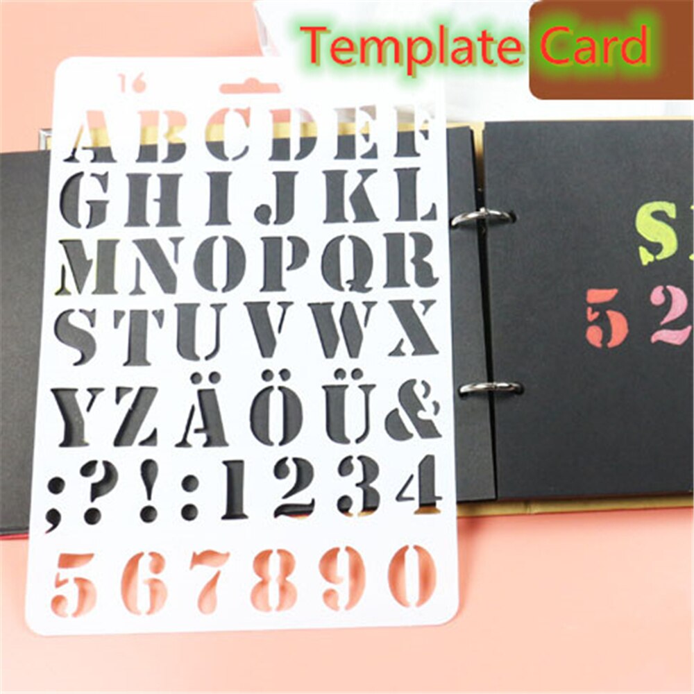 Letter Stencils DIY Craft Layering Painting Stenci... – Vicedeal